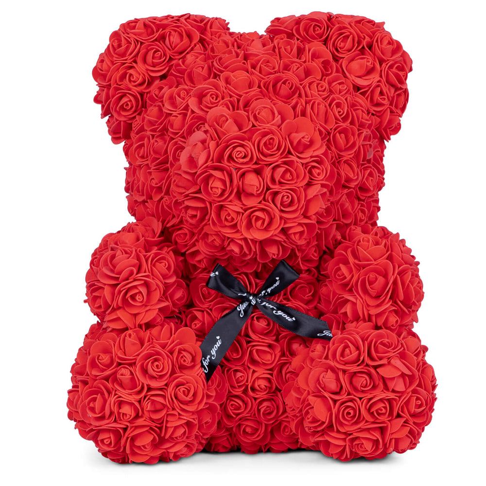 Ruby Red Rose Bear Large 40cm
